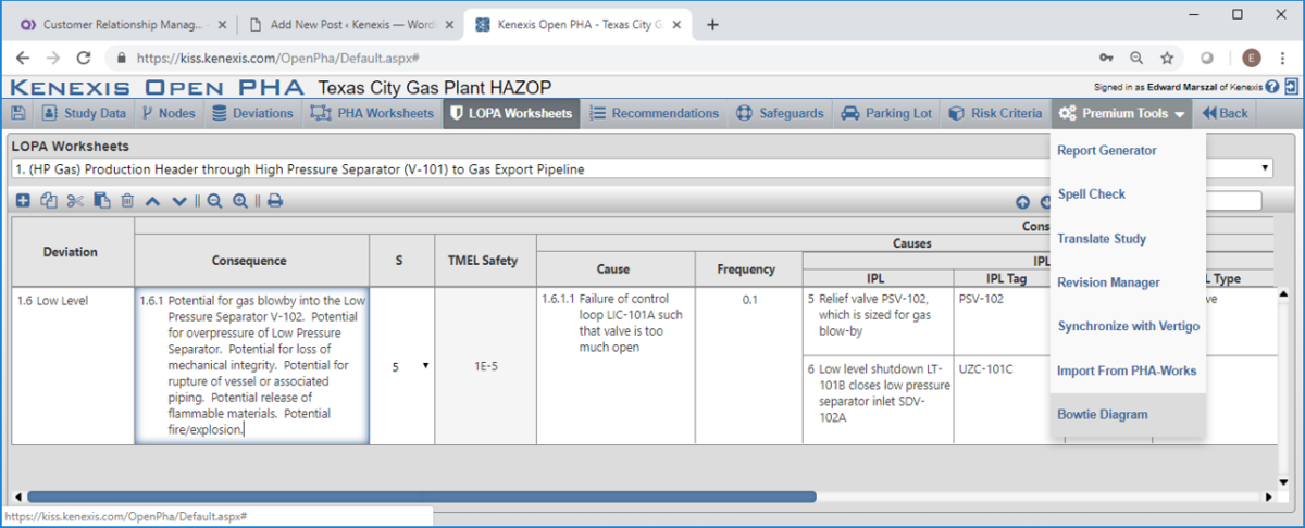 Bowtie Visualization for Open PHA | Kenexis