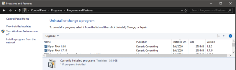 Release Notes – Open-PHA® Desktop Version 1.8.0 for Windows | Kenexis
