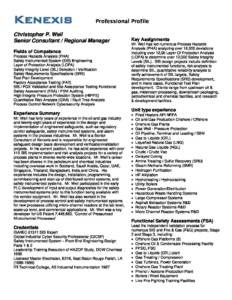 Weil Profile July 2021 | Kenexis