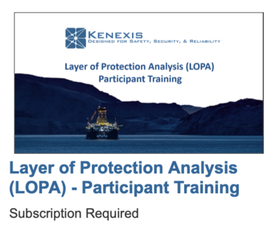 Layer of Protection Analysis (LOPA) – Participant Training | Kenexis