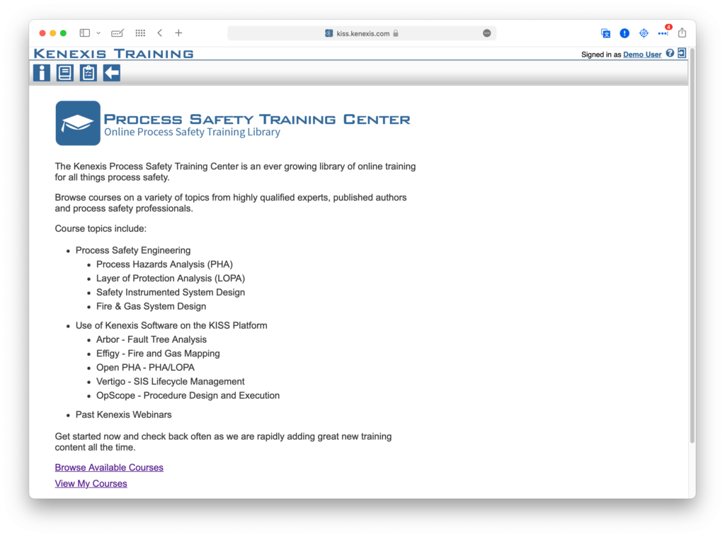 process safety training center