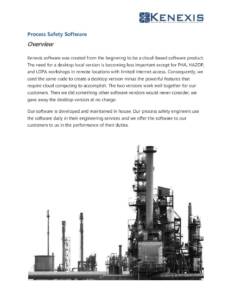 Kenexis Software Overview Brochure | Kenexis